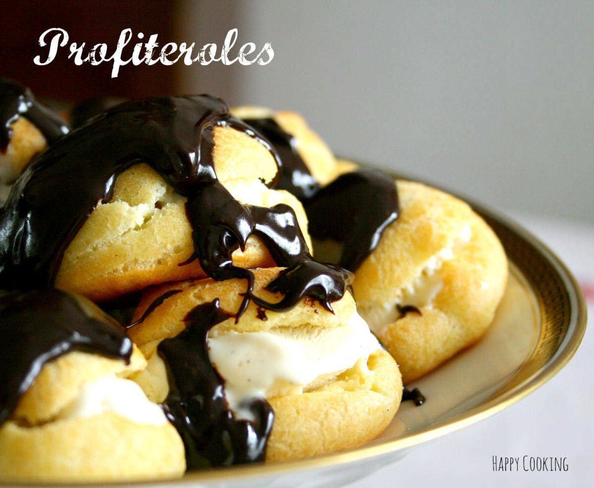 Profiteroles sauce caramel chocolat – Happy Cooking